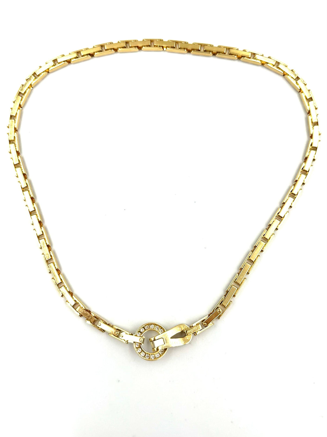CARTIER. Collection Agrafe, collier or jaune et diamants (full set ...
