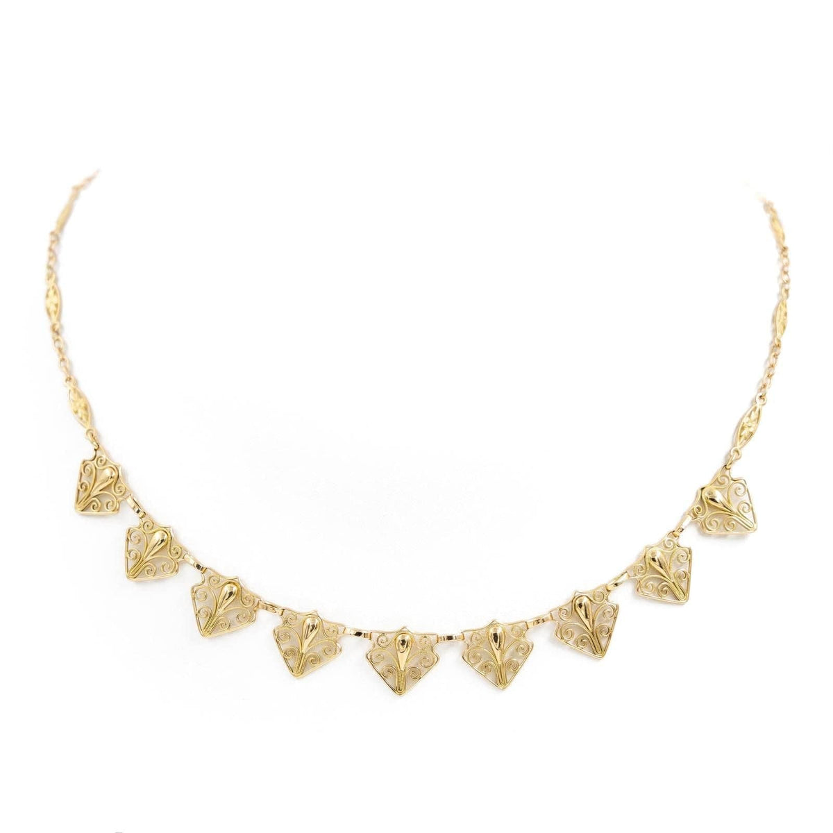 Collier Maille filigrane Or jaune - 7991679385814 - 58 Facettes