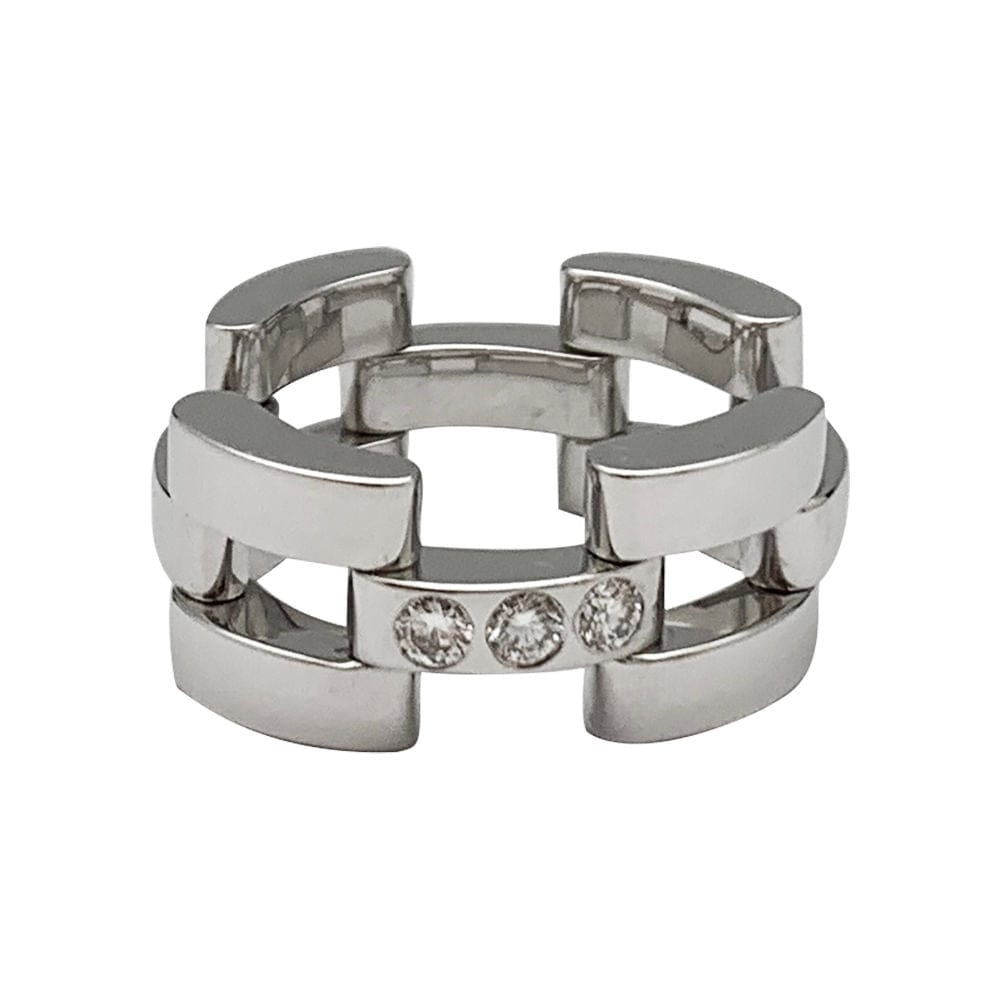 Bague Fred or blanc, diamants. - 7517301637334 - 58 Facettes