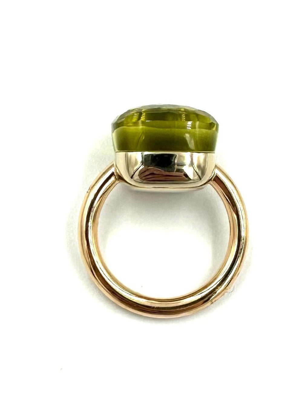 POMELLATO - Bague « Nudo Assoluto » 2 ors et quartz vert XXL ...